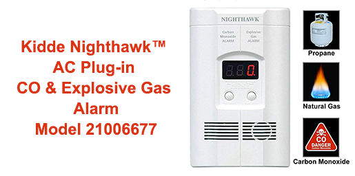 CO, Natural Gas, Propane - install Kidde KN-COEG-3 - Model# 21006677